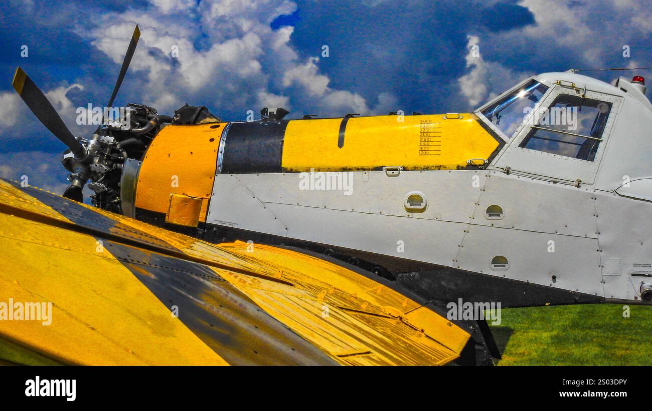 Light firefighting plane, dromedary, firefighting plane taking off ...