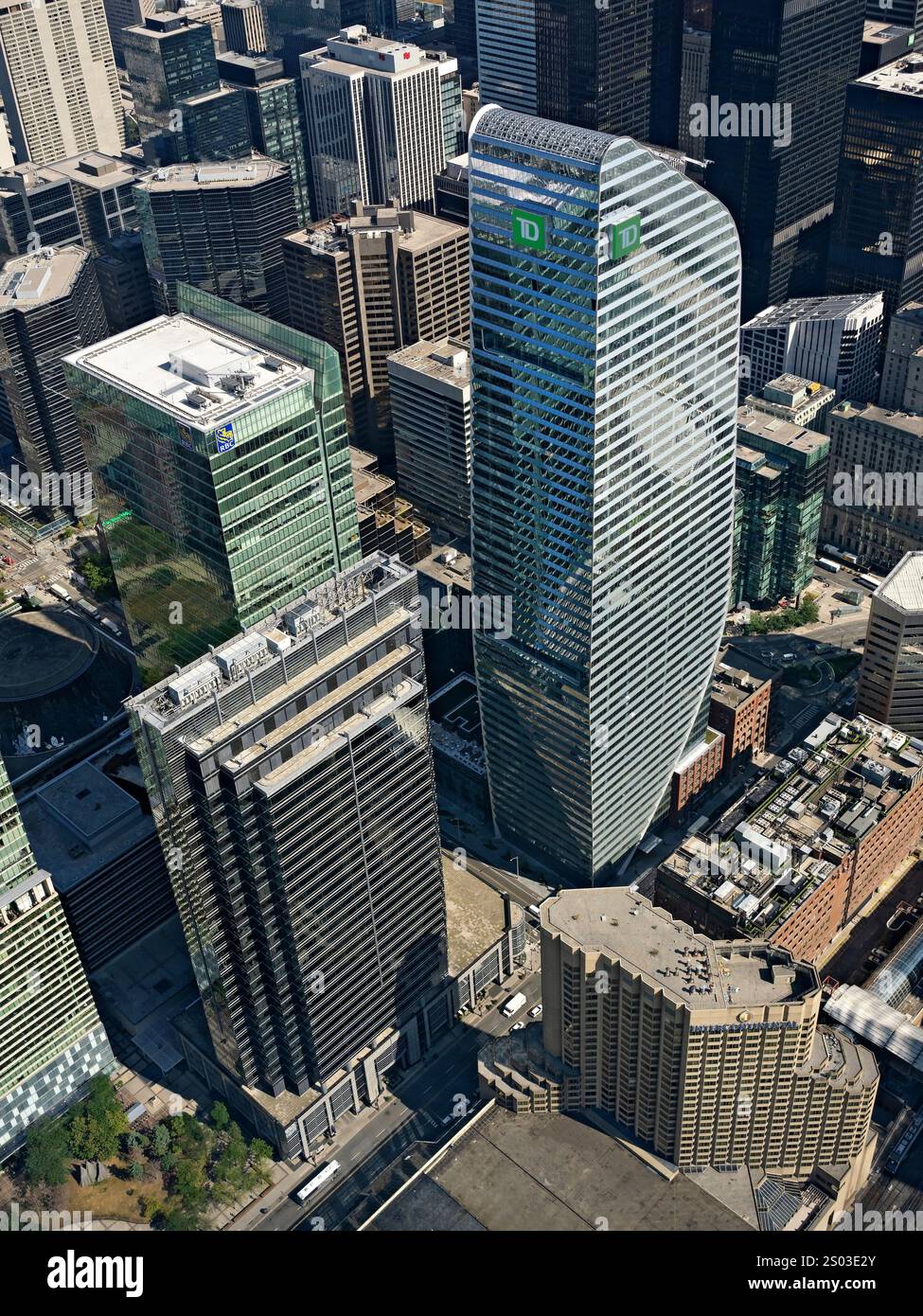Toronto Canada / Aerial view of the Toronto Dominion Terrace Bank and ...