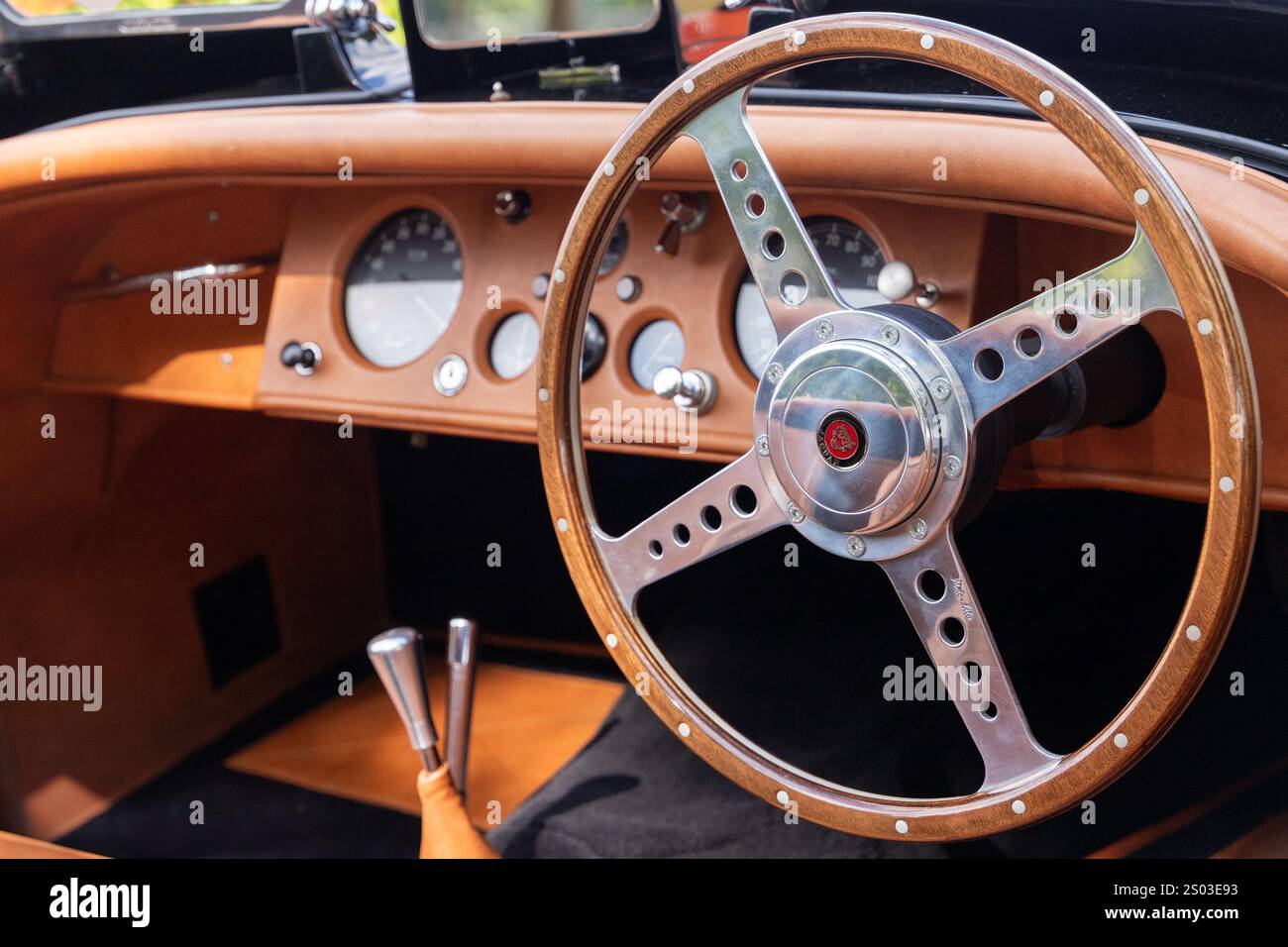 A Jaguar interior at the Concours of Elegance 2023, Hampton Court ...