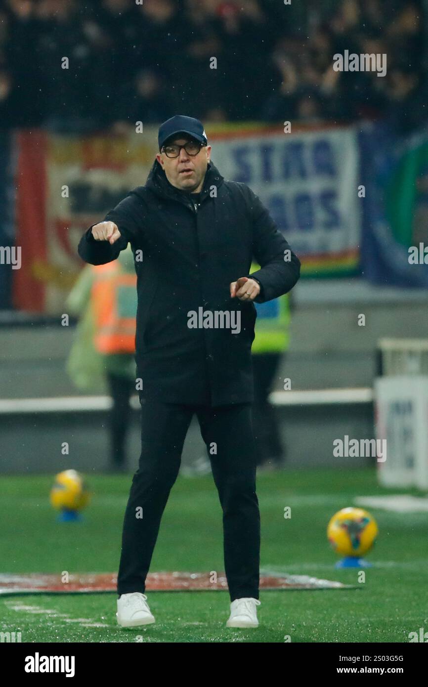 Bergamo, Italy. 22nd Dec, 2024. head coach Roberto D'Aversa of Empoli ...