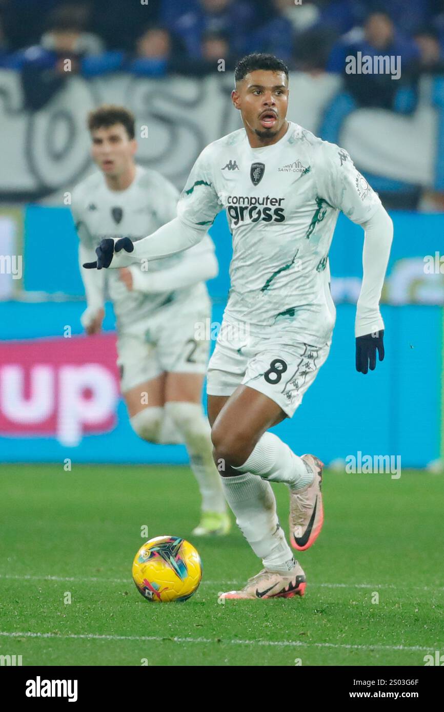 Bergamo, Italy. 22nd Dec, 2024. Tino Anjorin of Empoli FC during the ...