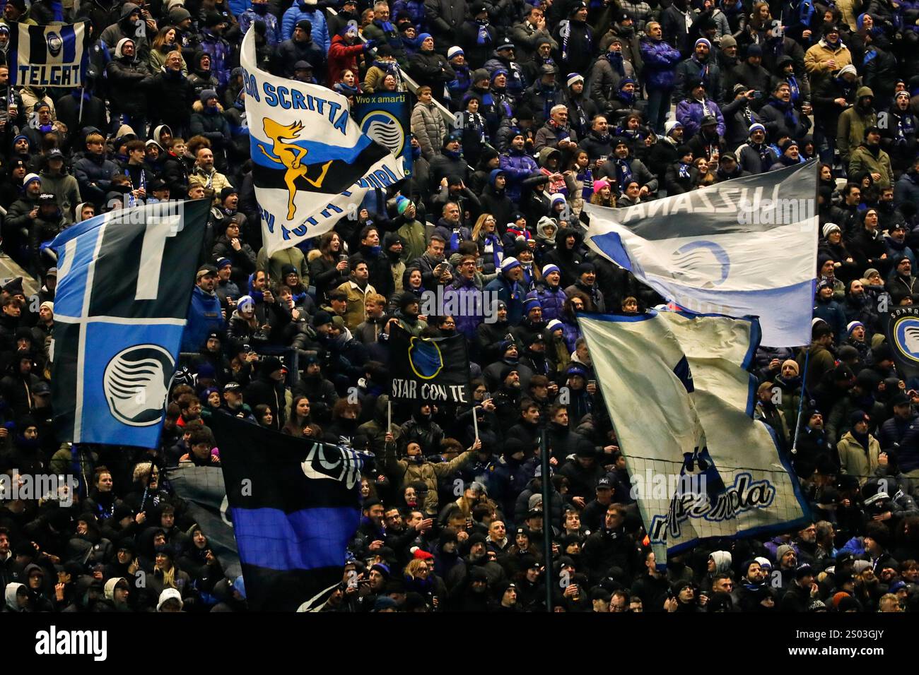 Bergamo, Italy. 22nd Dec, 2024. Atalanta's fans during the Italian ...