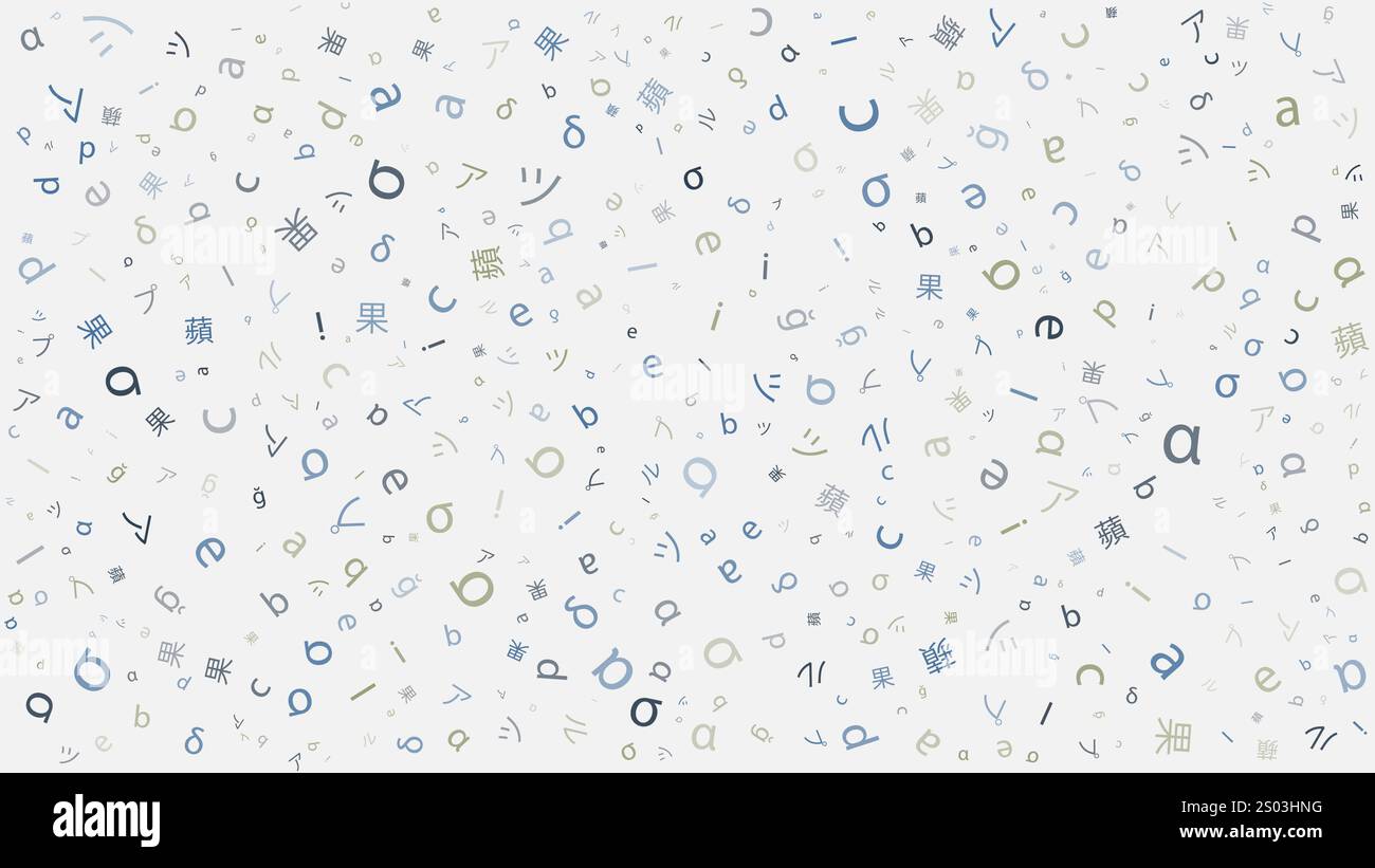 Various Colorful Random Randomly Placed, Sized and Oriented Mix of ...