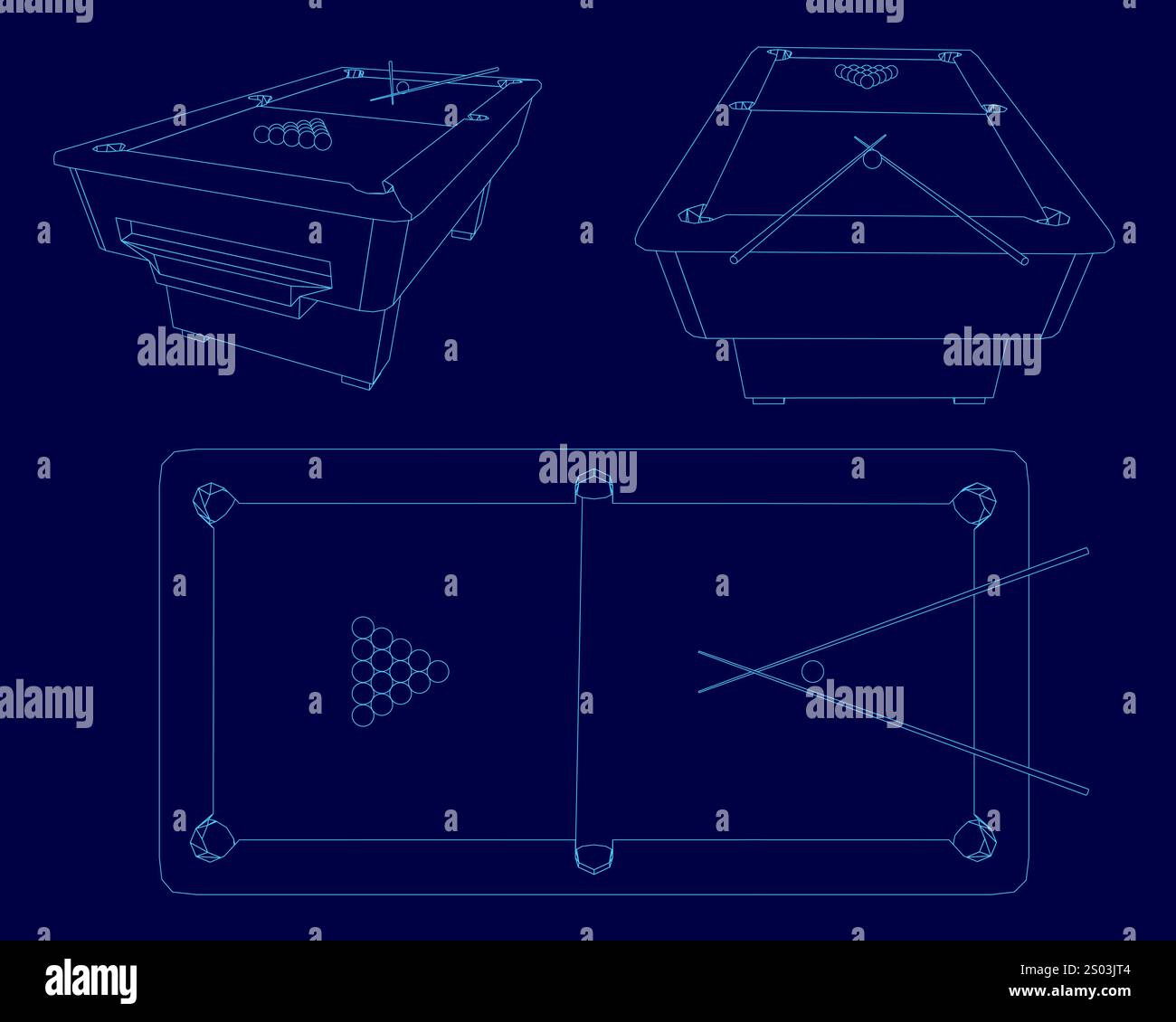 Billiard table advertisement Stock Vector Images - Alamy