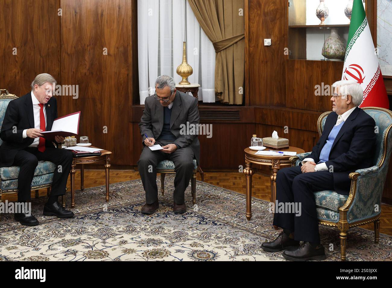 Tehran, Iran. 23rd Dec, 2024. Iranian First Vice President MOHAMMAD ...