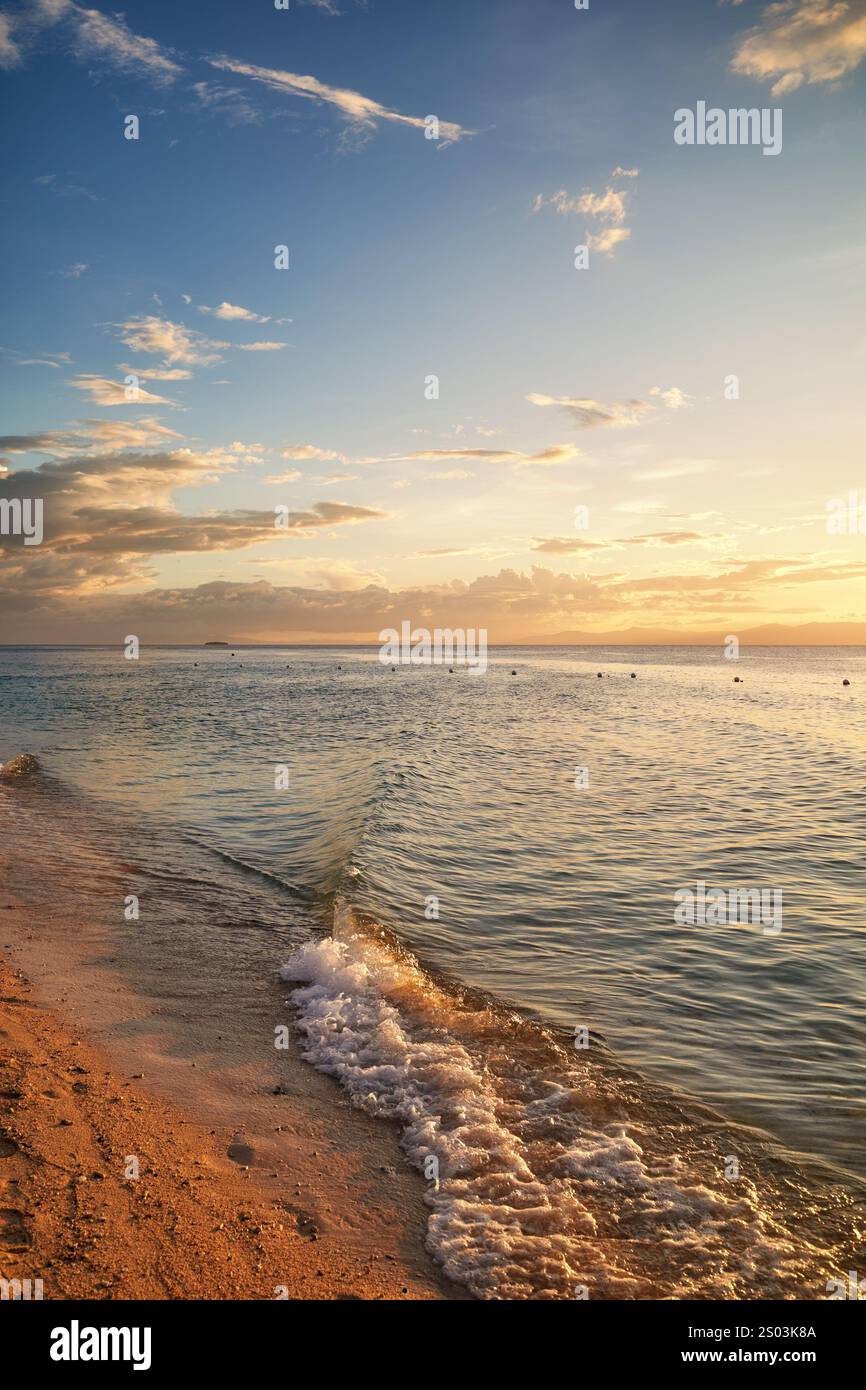 Beautiful sunset on a beach, Cebu Island, Philippines Stock Photo - Alamy