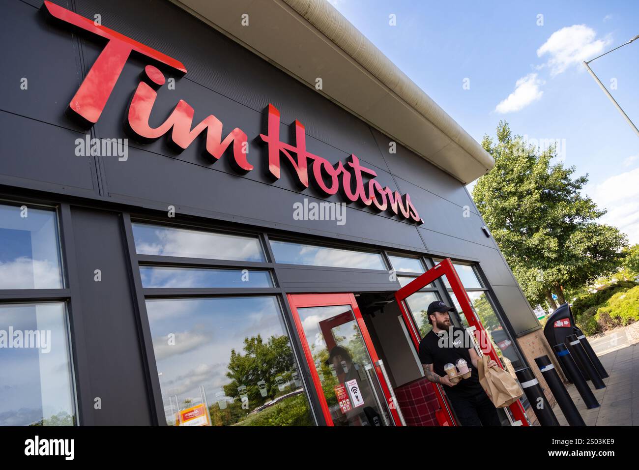 Tim Hortons signage Stock Photo - Alamy
