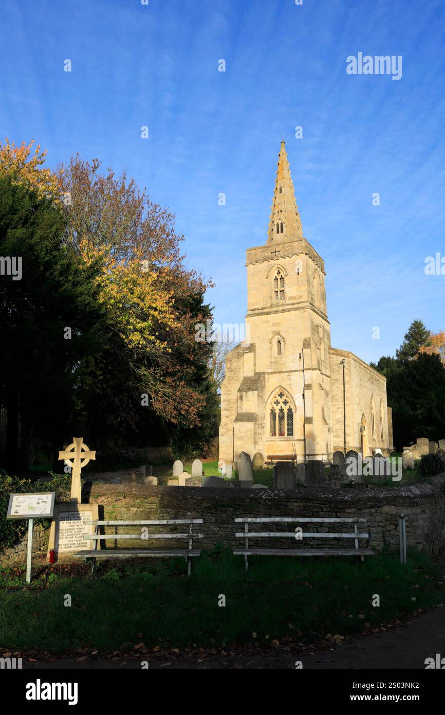 St Mary the Virgin church, Southwick village, Northamptonshire, England ...