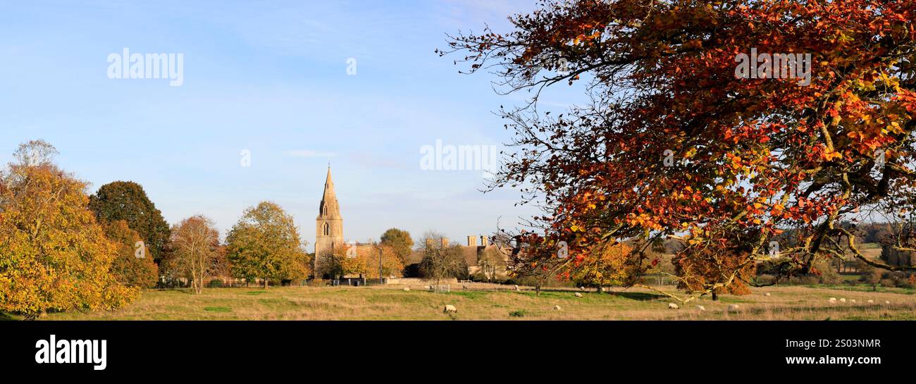 All Saints Church and Pilton Manor, Pilton village, Northamptonshire ...