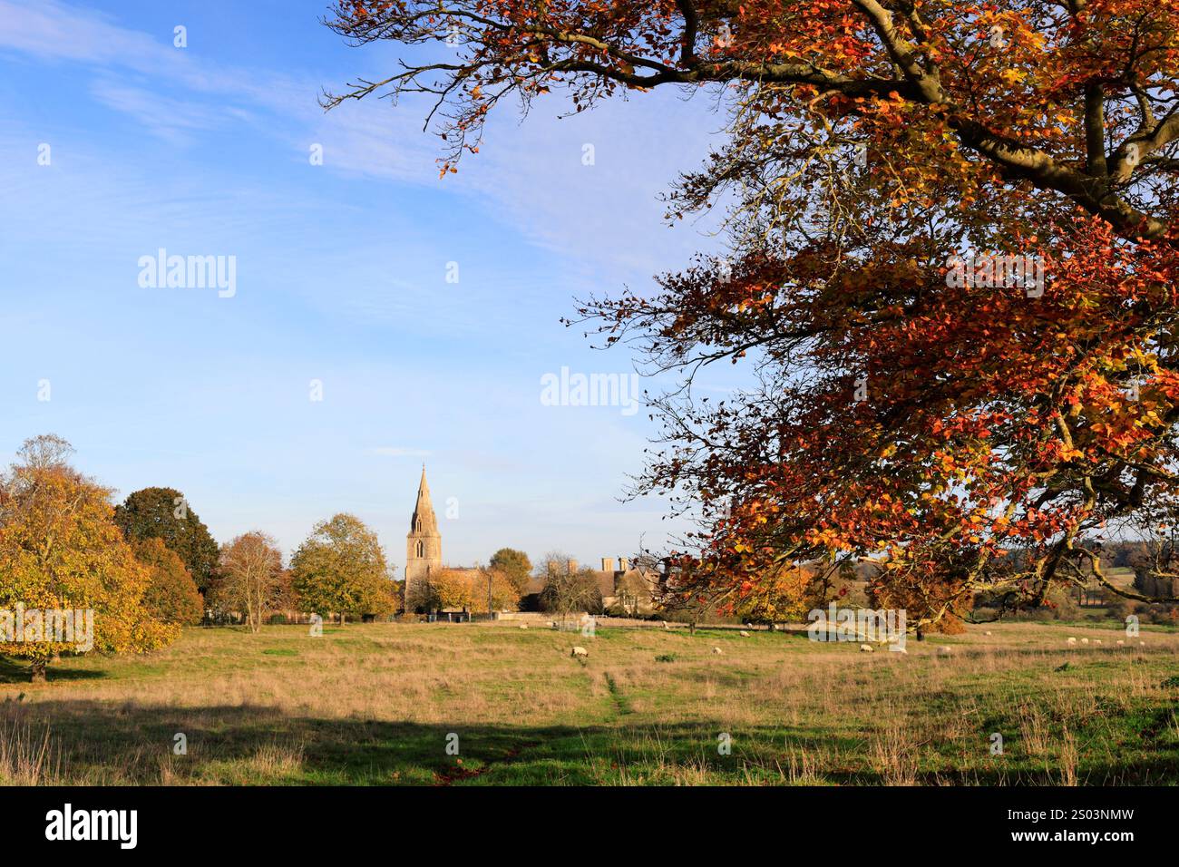 All Saints Church and Pilton Manor, Pilton village, Northamptonshire ...