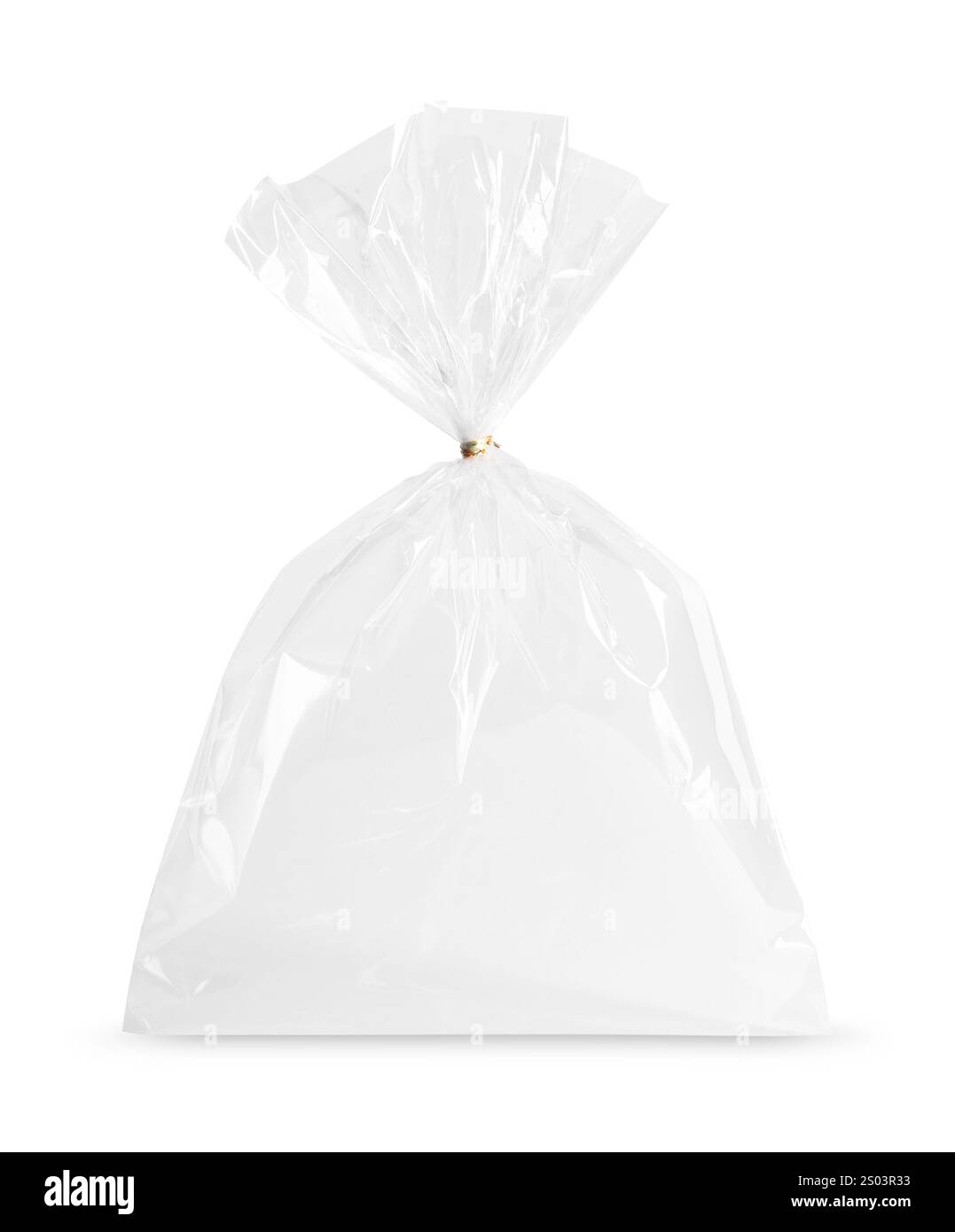 One empty plastic bag isolated on white Stock Photo - Alamy