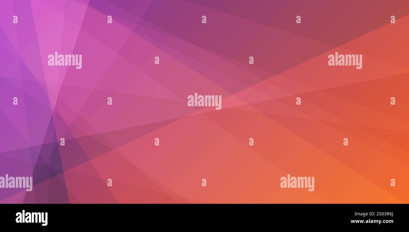 Purple and Red 3D Glowing Triangle Shaped Translucent Overlaying ...