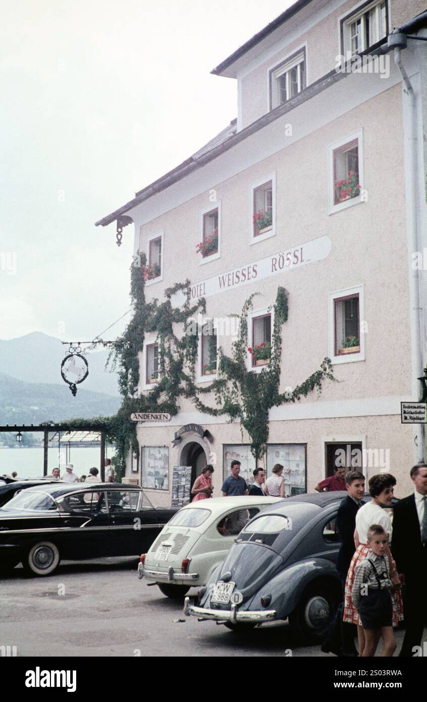 Hotel Weisses Rossl, White Horse Inn, Lake Wolfgangsee, St. Wolfgang im ...
