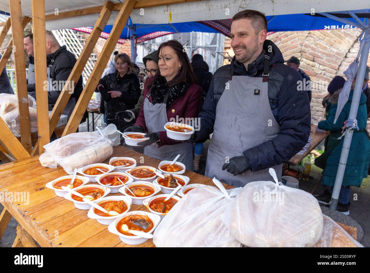 Osijek, Croatia. 24th Dec, 2024. Member of Croatian Parliament Natasa ...