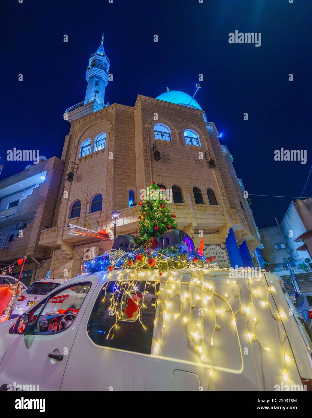 Shefa-Amr, Israel - December 19, 2024: View of people celebrating ...