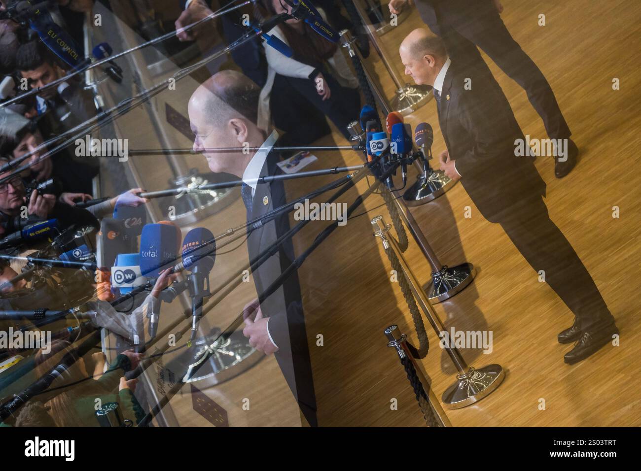 Double exposure photo of the Federal chancellor of the Federal Republic ...