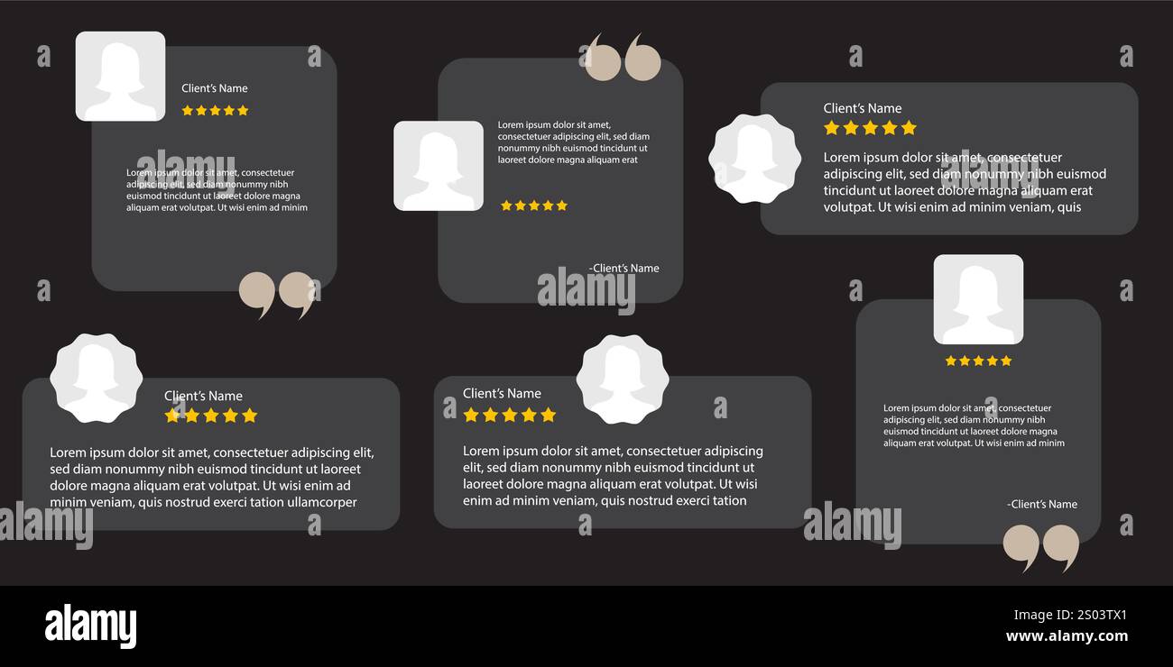 Grey vector background for reviews, social media square with speech ...