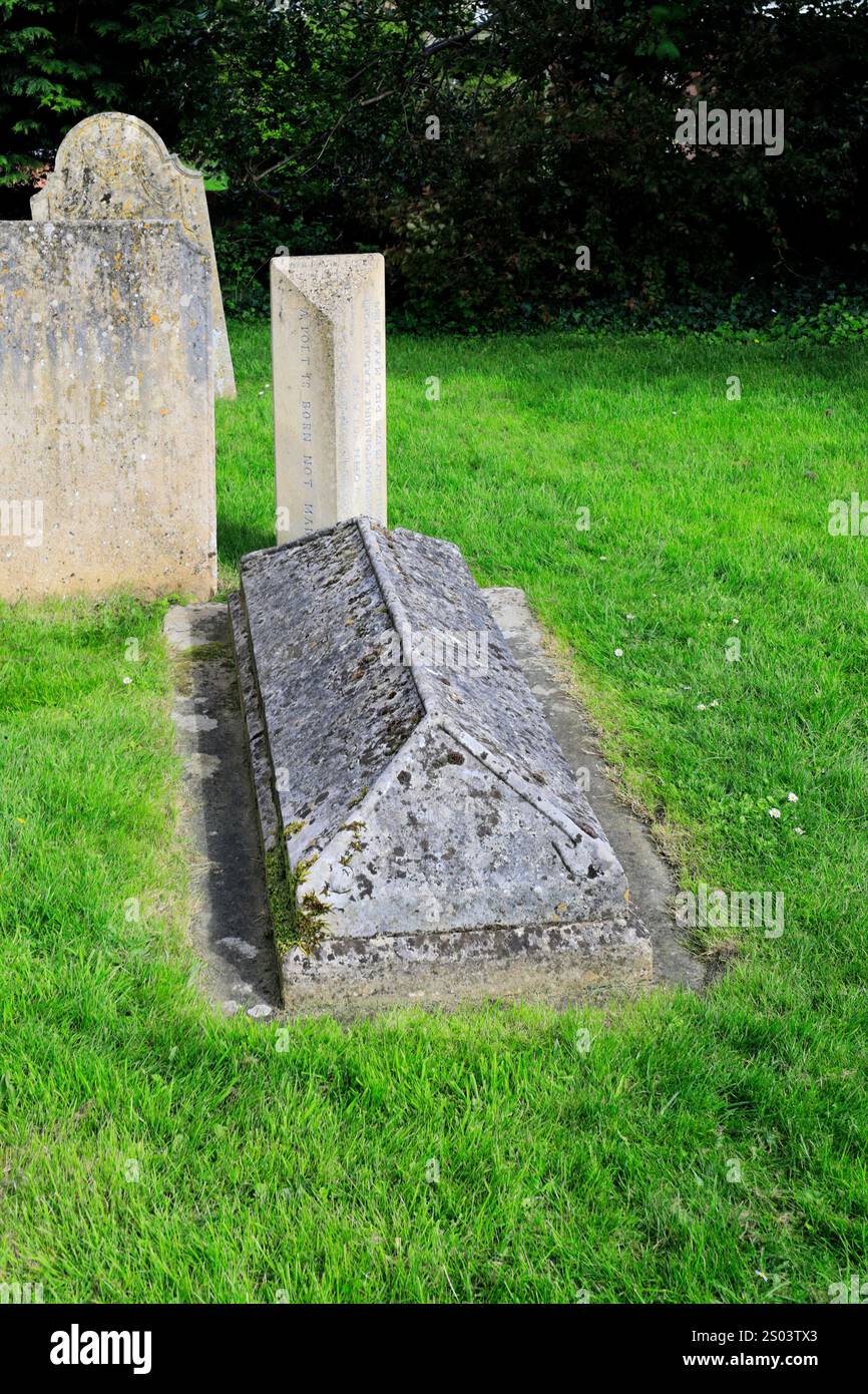 The grave of John Clare, the peoples poet, St Botolphs church, Helpston ...
