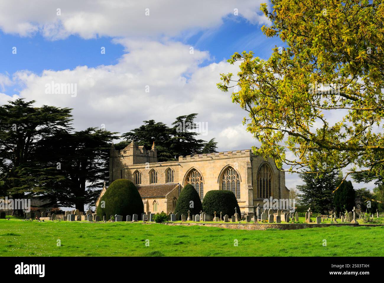 St Marys church; Marholm village; Cambridgeshire; England; UK Stock ...