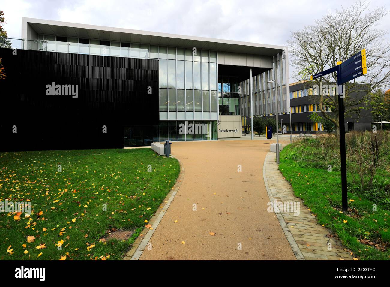 View of the Anglia Ruskin University, Bishop's Road, Peterborough ...