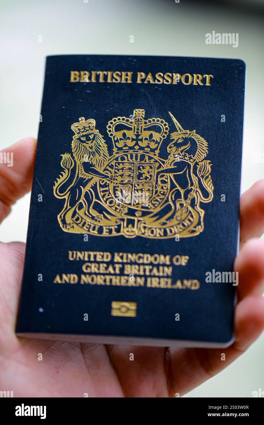Gaziantep, Turkiye. 16 December 2024. A new British passport ...