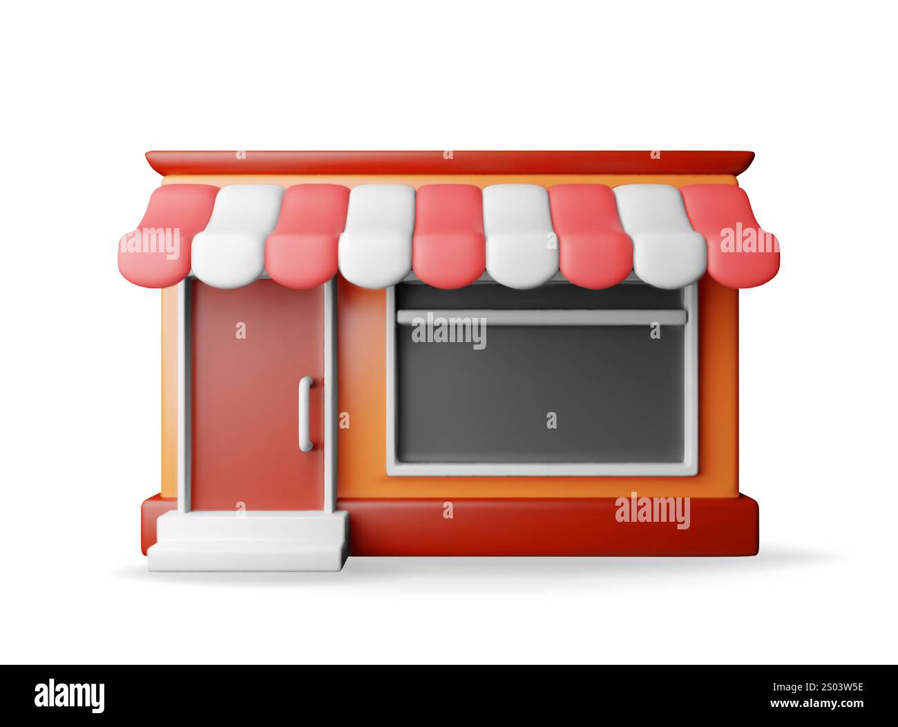 3d render wooden door glass Stock Vector Images - Alamy