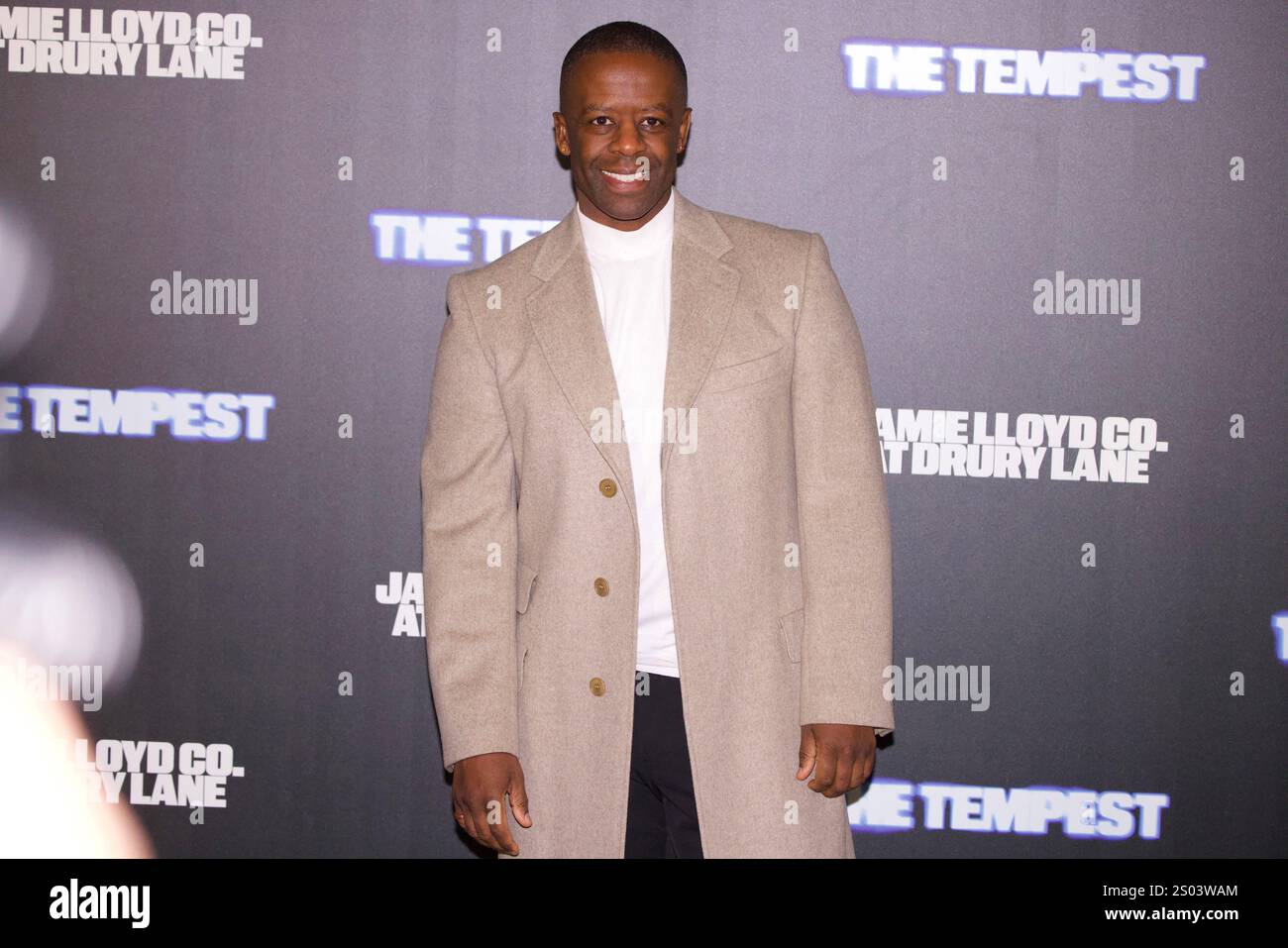 London, UK. Adrian Lester at The Tempest press night. Theatre Royal ...