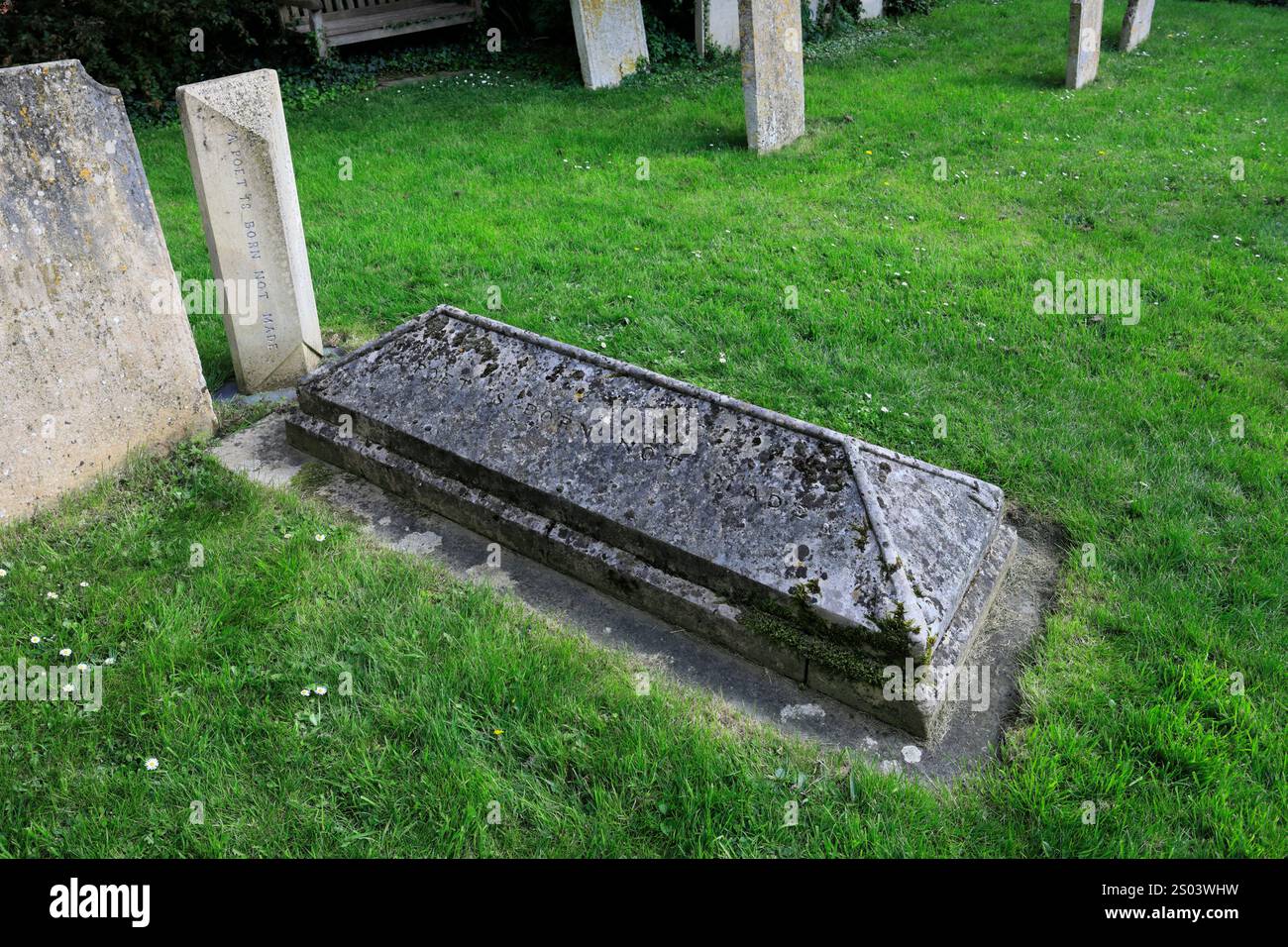 The grave of John Clare, the peoples poet, St Botolphs church, Helpston ...