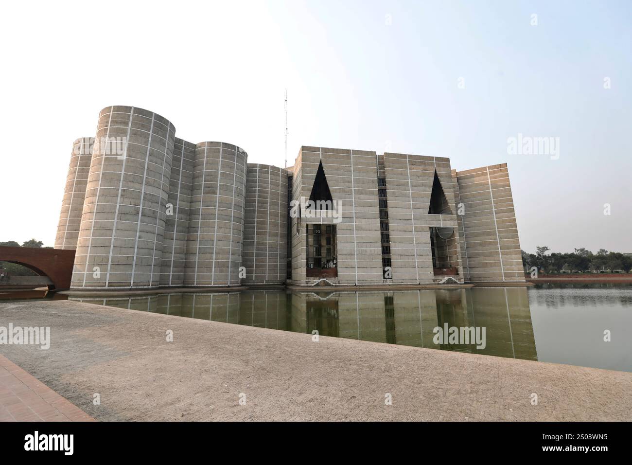 Dhaka, Bangladesh - December 24, 2024: Bangladesh National Parliament House, located at Sher-e ...