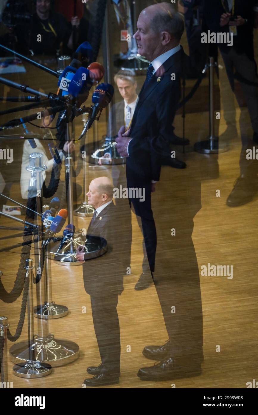 Double exposure photo of the Federal chancellor of the Federal Republic ...