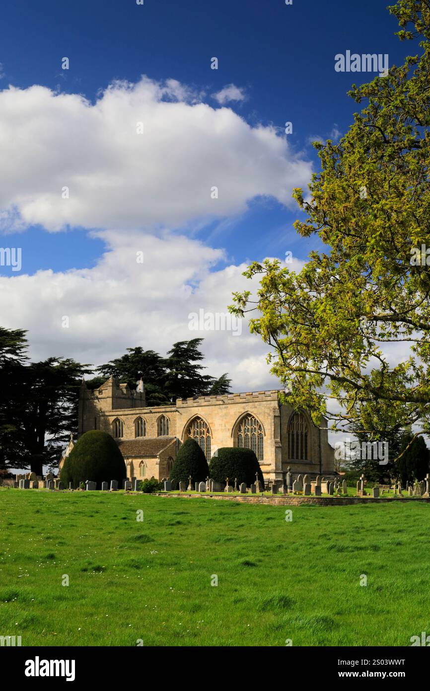 St Marys church; Marholm village; Cambridgeshire; England; UK Stock ...