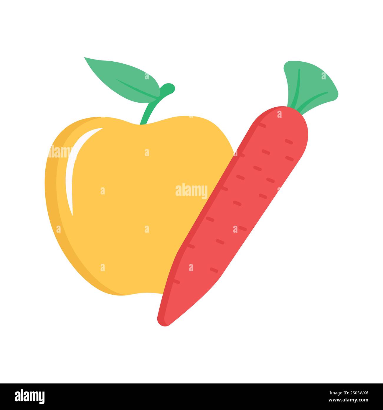 Get this creatively designed icon of healthy food, organic food vector ...