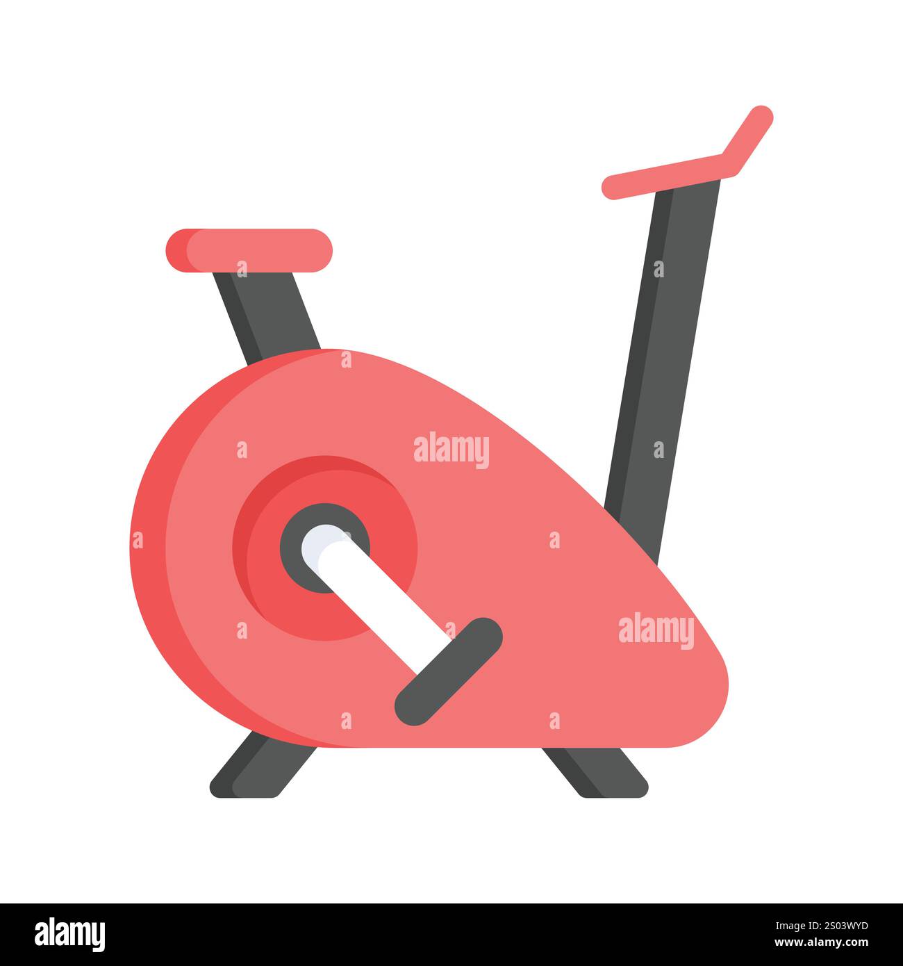 stationary bike showing concept icon of exercise cycle, customizable ...