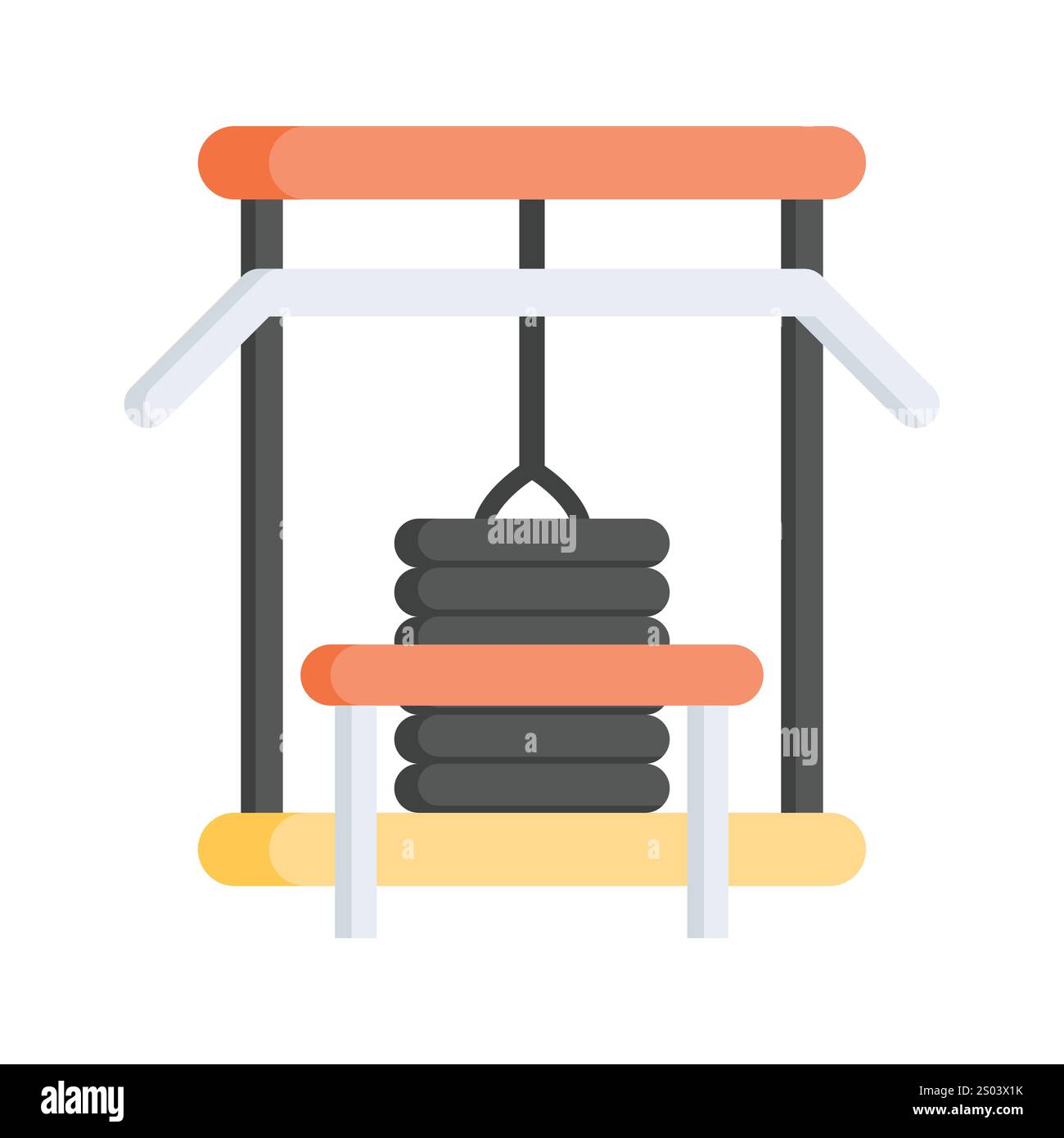 Squat machine Stock Vector Images - Alamy