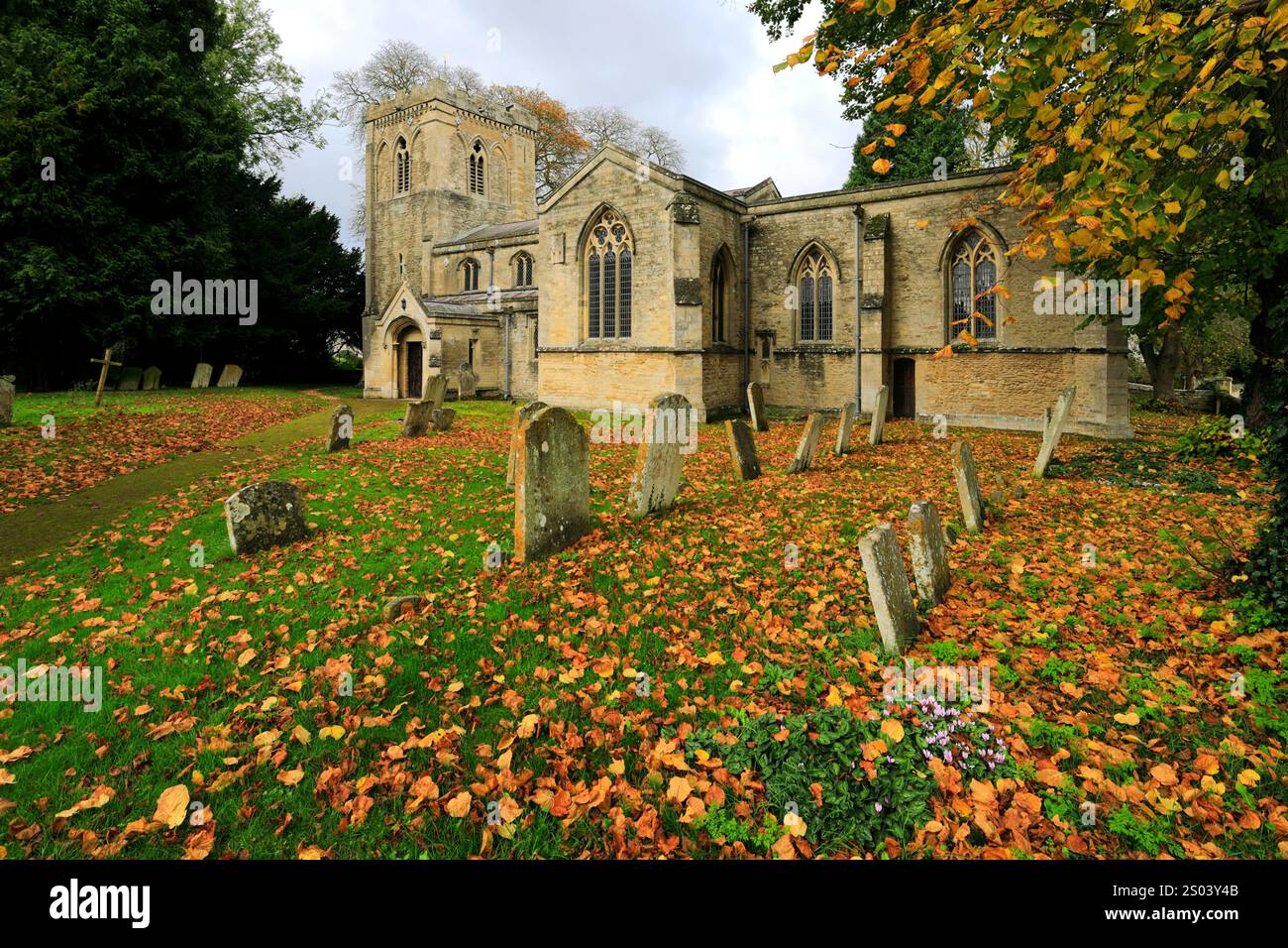 St Andrews Church, Alwalton village, Cambridgeshire, England, UK Stock ...