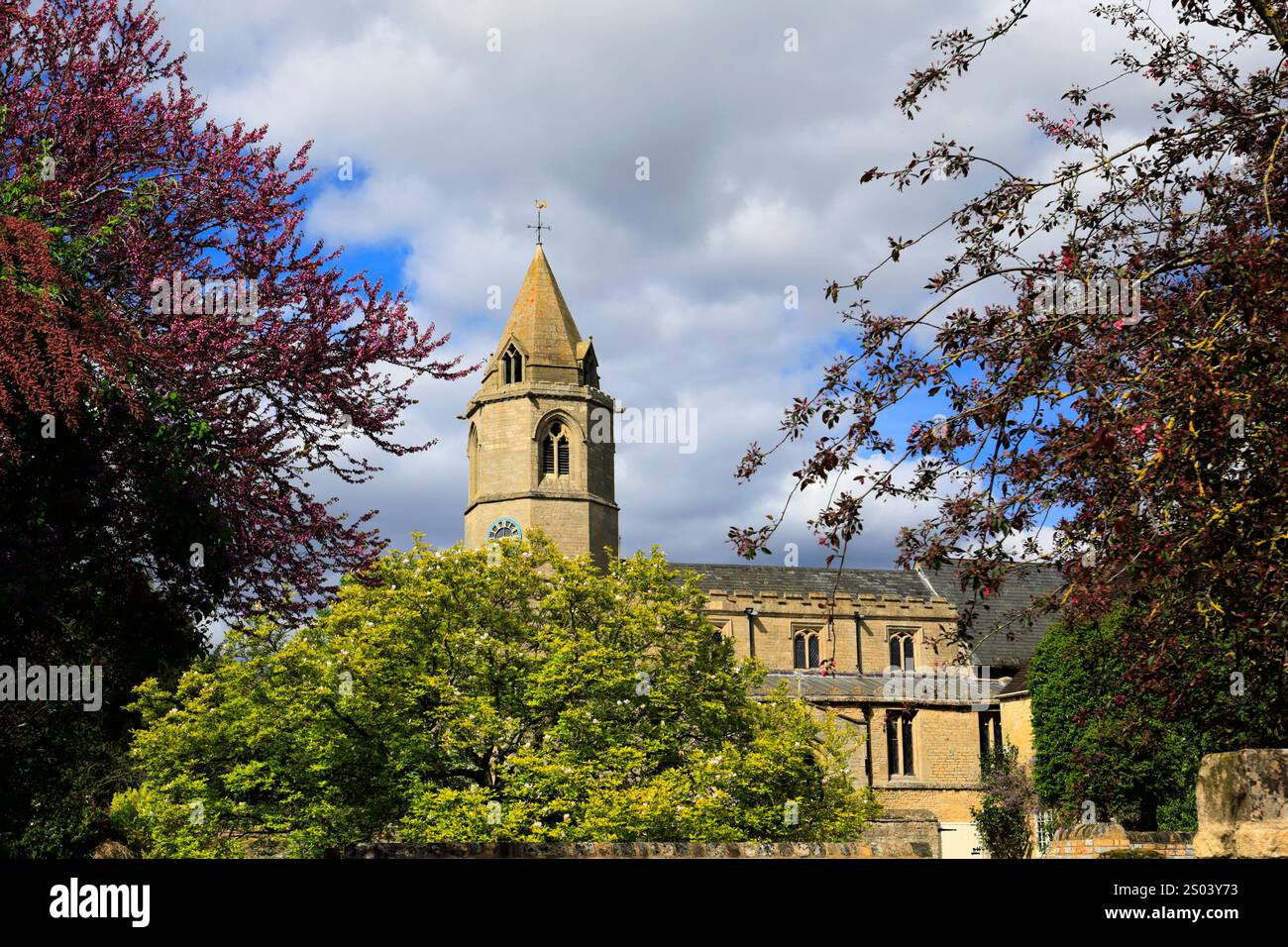 St Botolphs church, Helpston village, Cambridgeshire, England; UK Stock ...