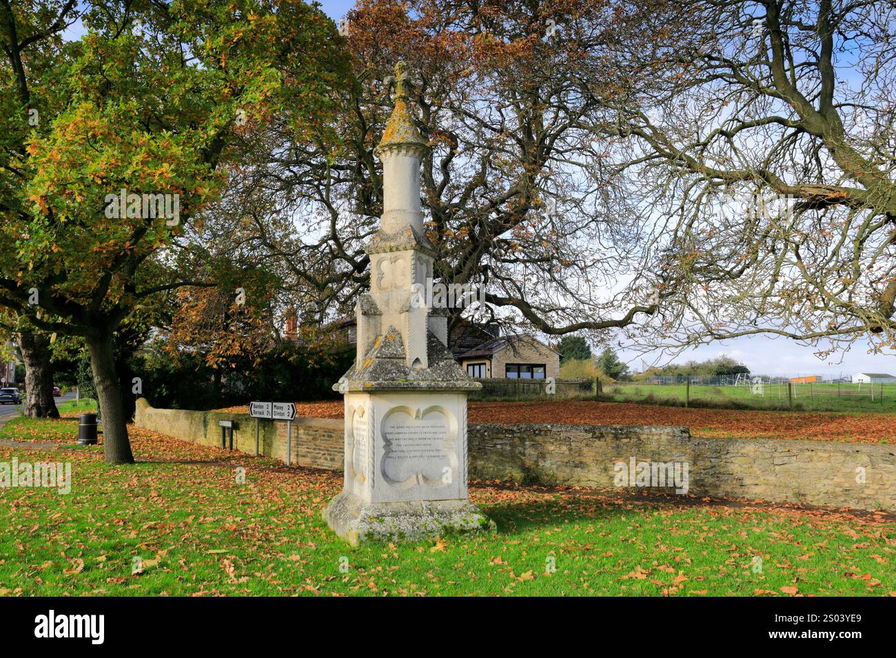 The John Clare Memorial, (peoples poet), Helpston village ...