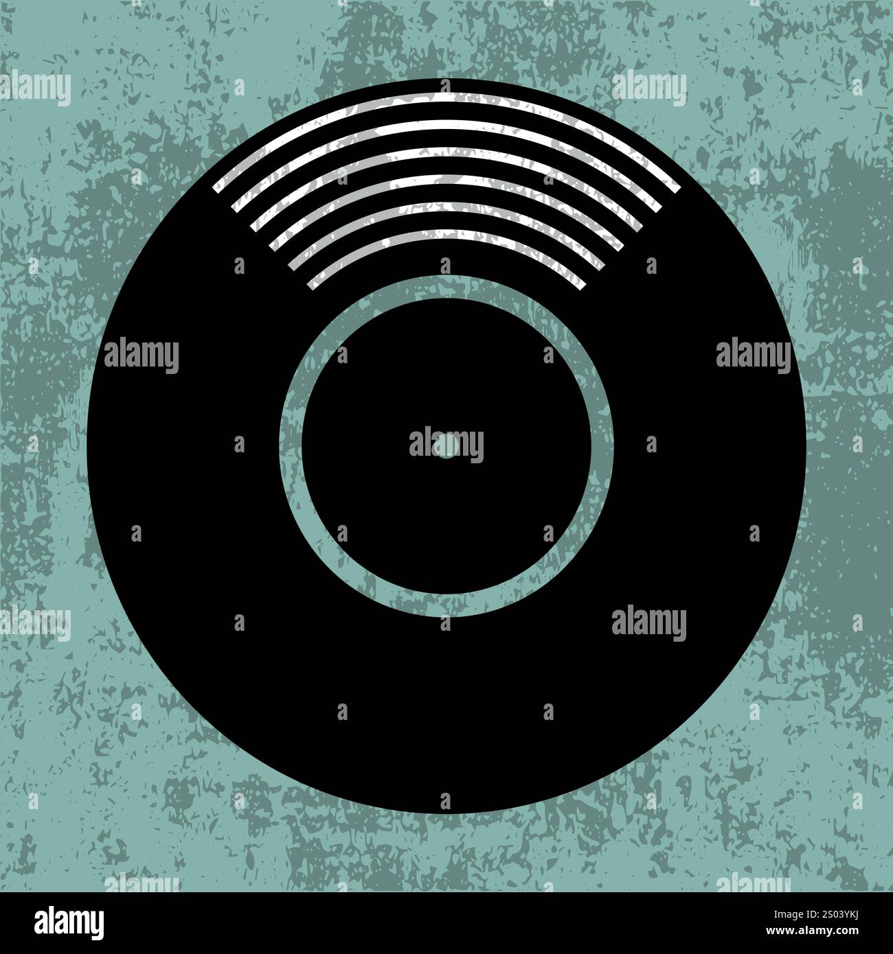 Grunge vinyl record icon. Record vinyl disc vintage background. Vector ...