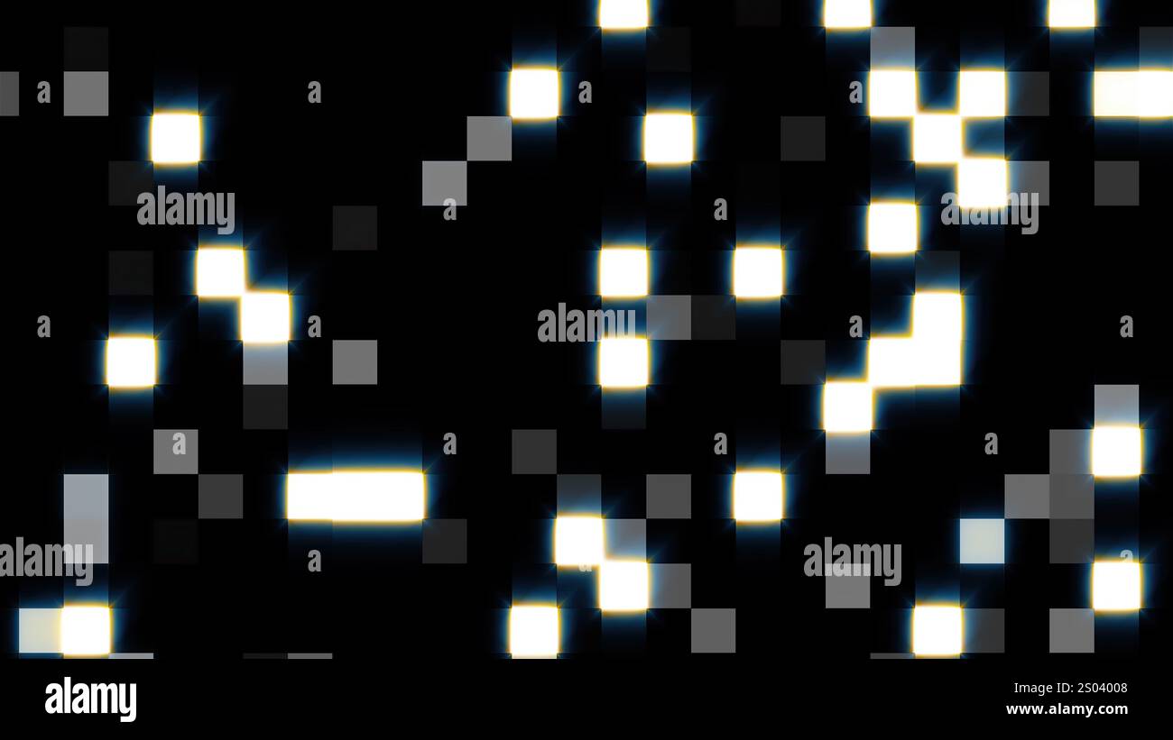 Bright flashing blocks. Computer generated Stock Photo - Alamy