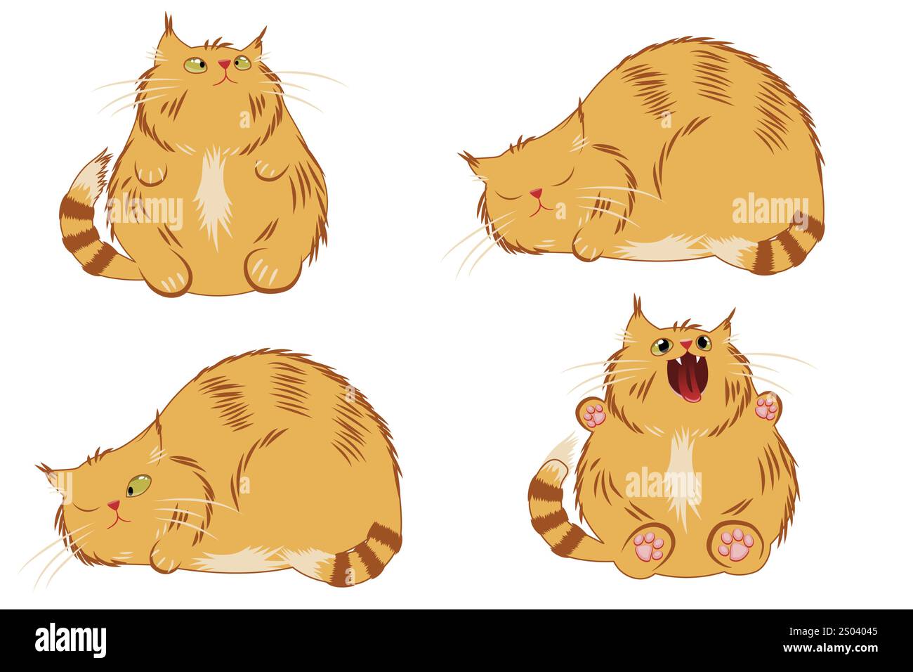 Black white kitten ginger Stock Vector Images - Alamy