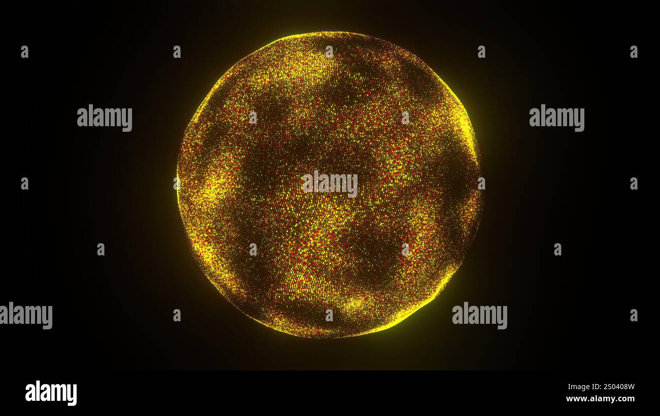 Futuristic video animation wave particles hi-res stock photography and ...