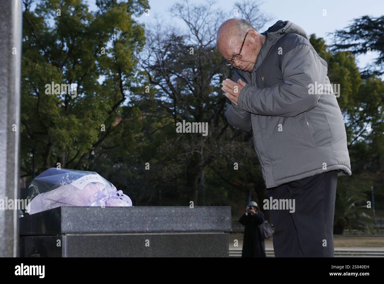 Shigemitsu Tanaka, a representative of Nihon Hidankyo, Japan's leading ...