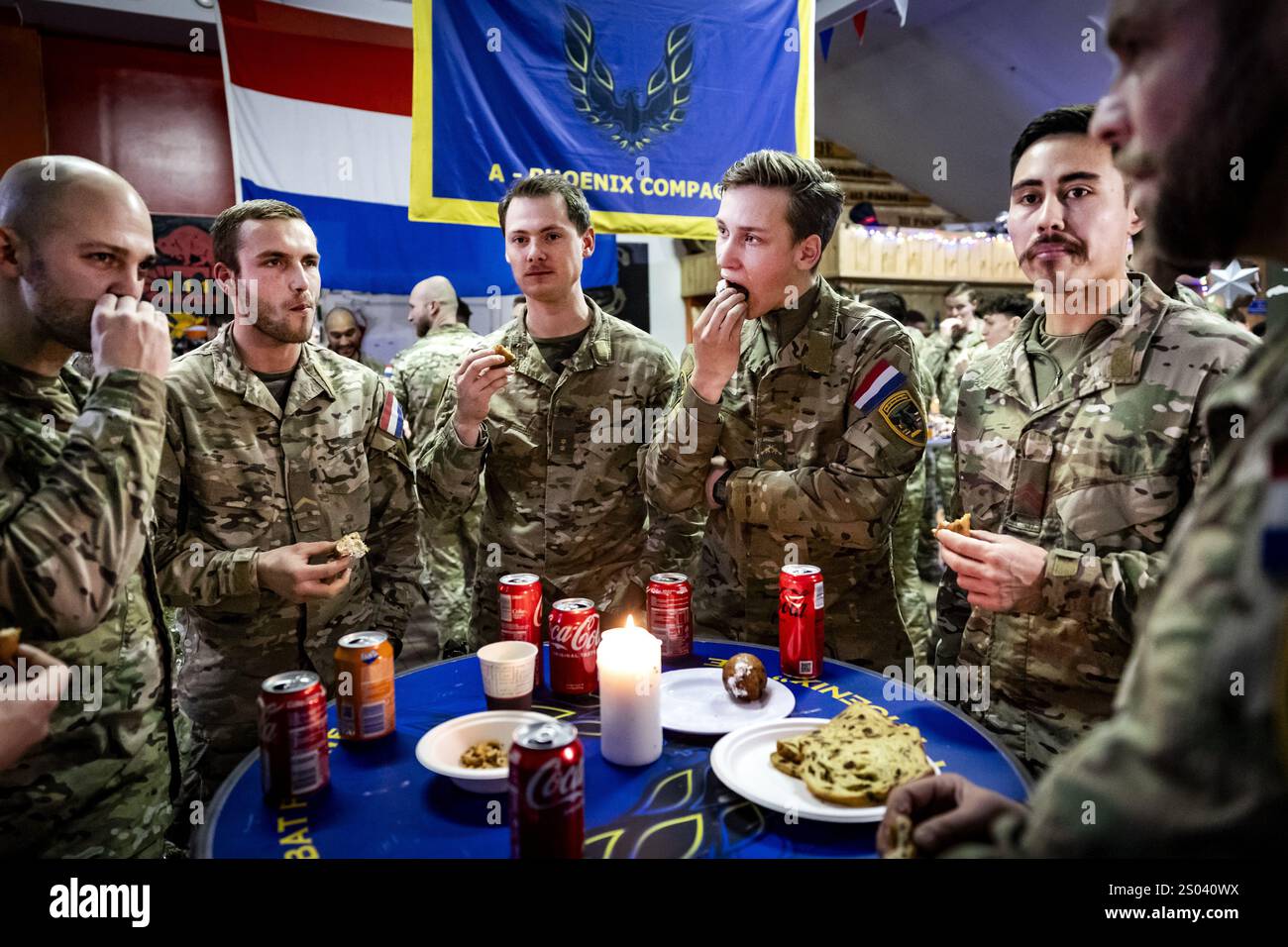 RUKLA - Dutch soldiers at the military base in Rukla near the Russian ...