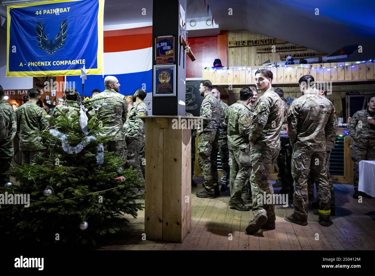 RUKLA - Dutch soldiers at the military base in Rukla near the Russian ...