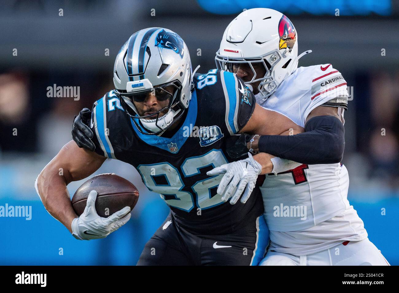 Arizona Cardinals safety Jalen Thompson (34) tackles Carolina Panthers ...