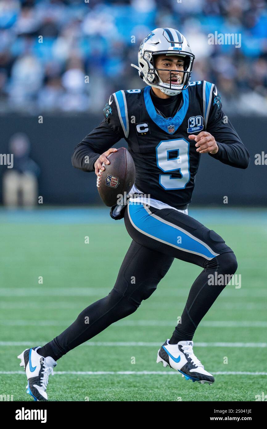 Carolina Panthers quarterback Bryce Young (9) plays during an NFL ...