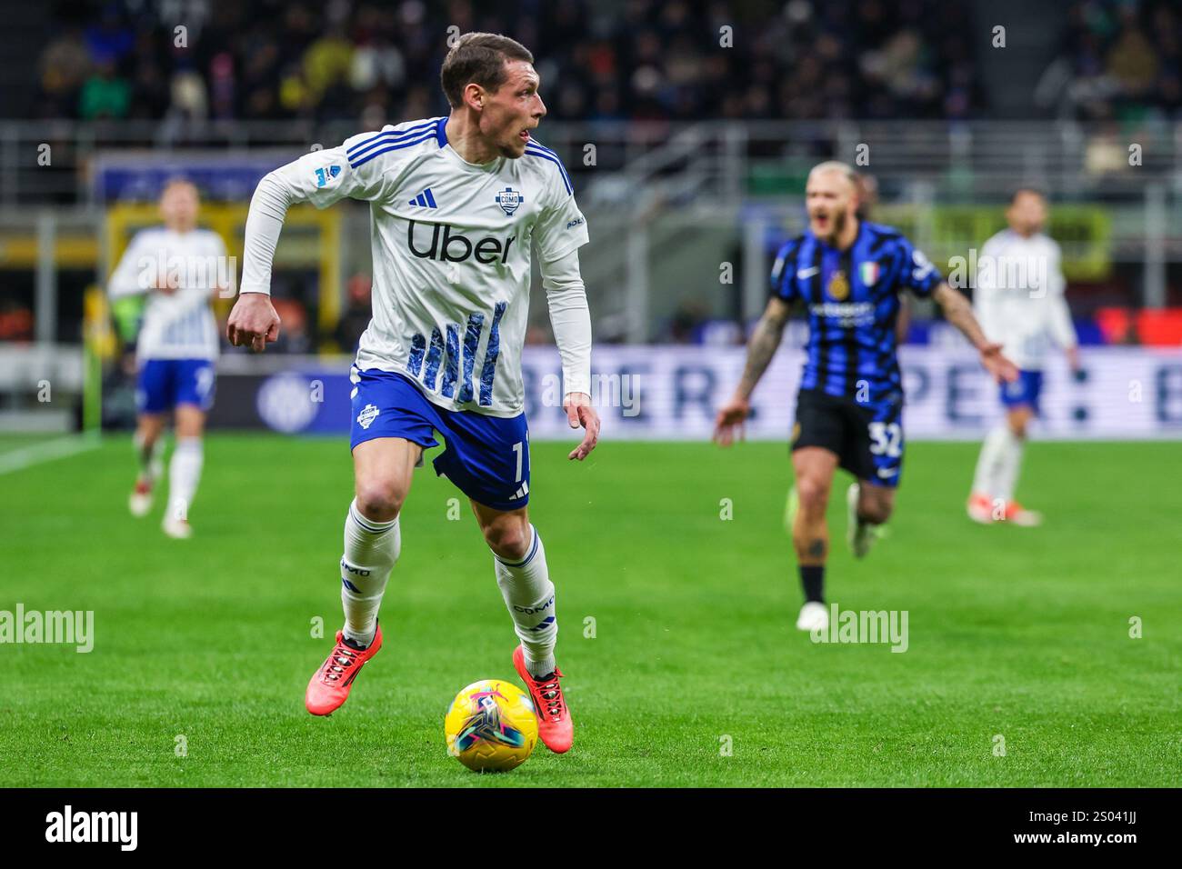 Andrea Belotti of Como 1907 seen in action during Serie A 2024/25 ...