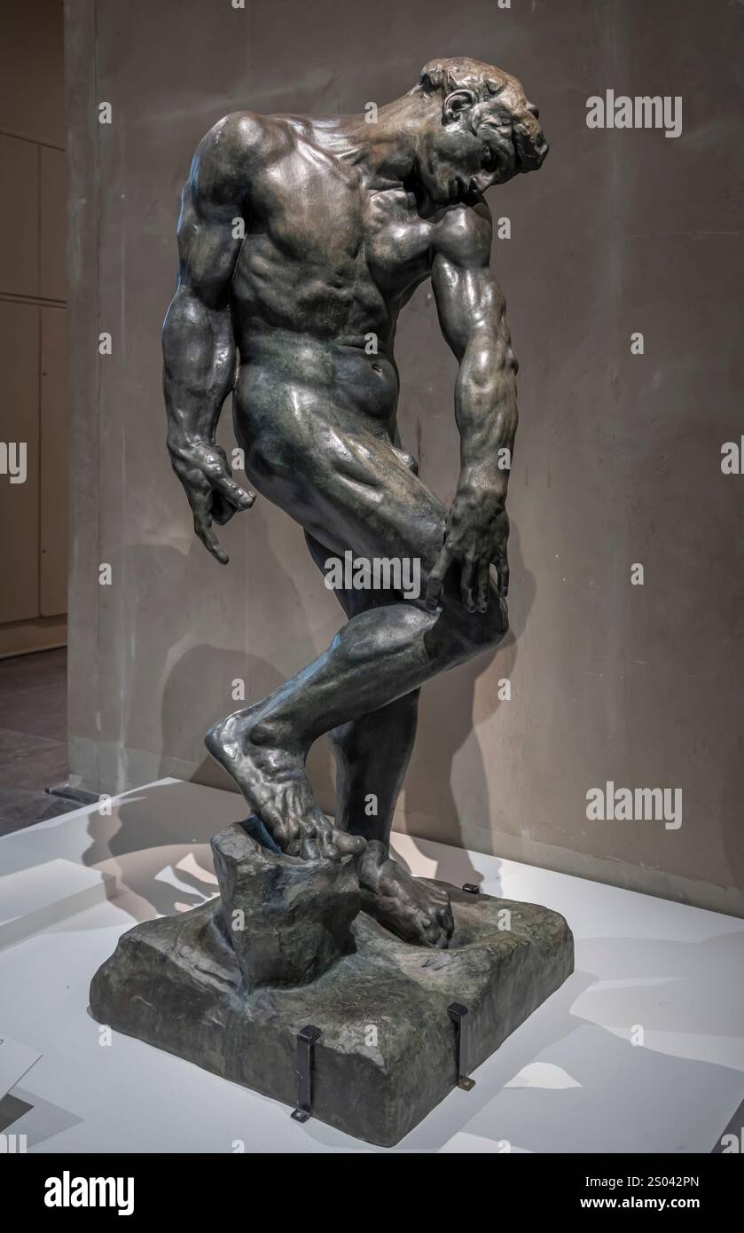 Paris, France - 12 14 2024: Bourdelle Museum. Bronze sculpture Adam ...