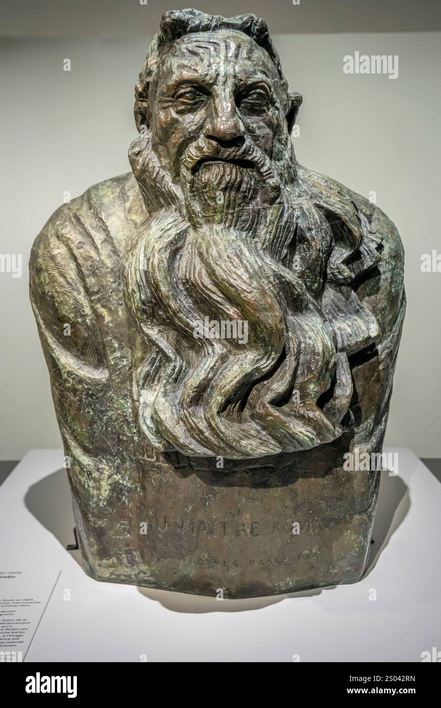 Paris, France - 12 14 2024: Bourdelle Museum. Bronze sculpture Portrait ...