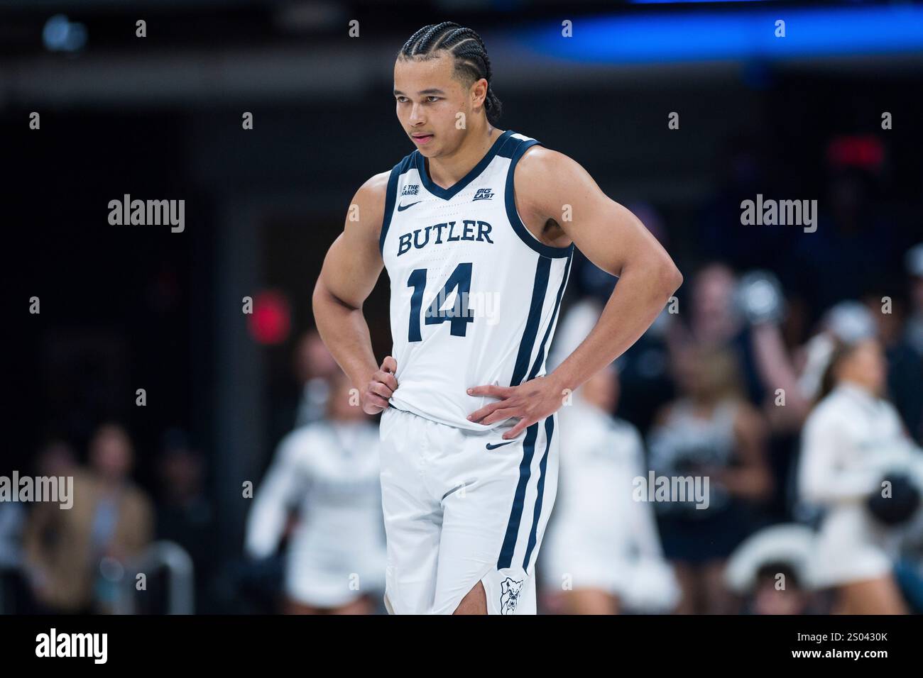 INDIANAPOLIS, IN - DECEMBER 21: Butler Bulldogs guard Landon Moore (14 ...